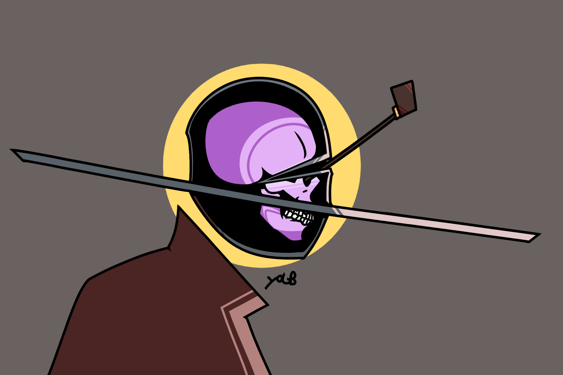 Smoking Skeleton