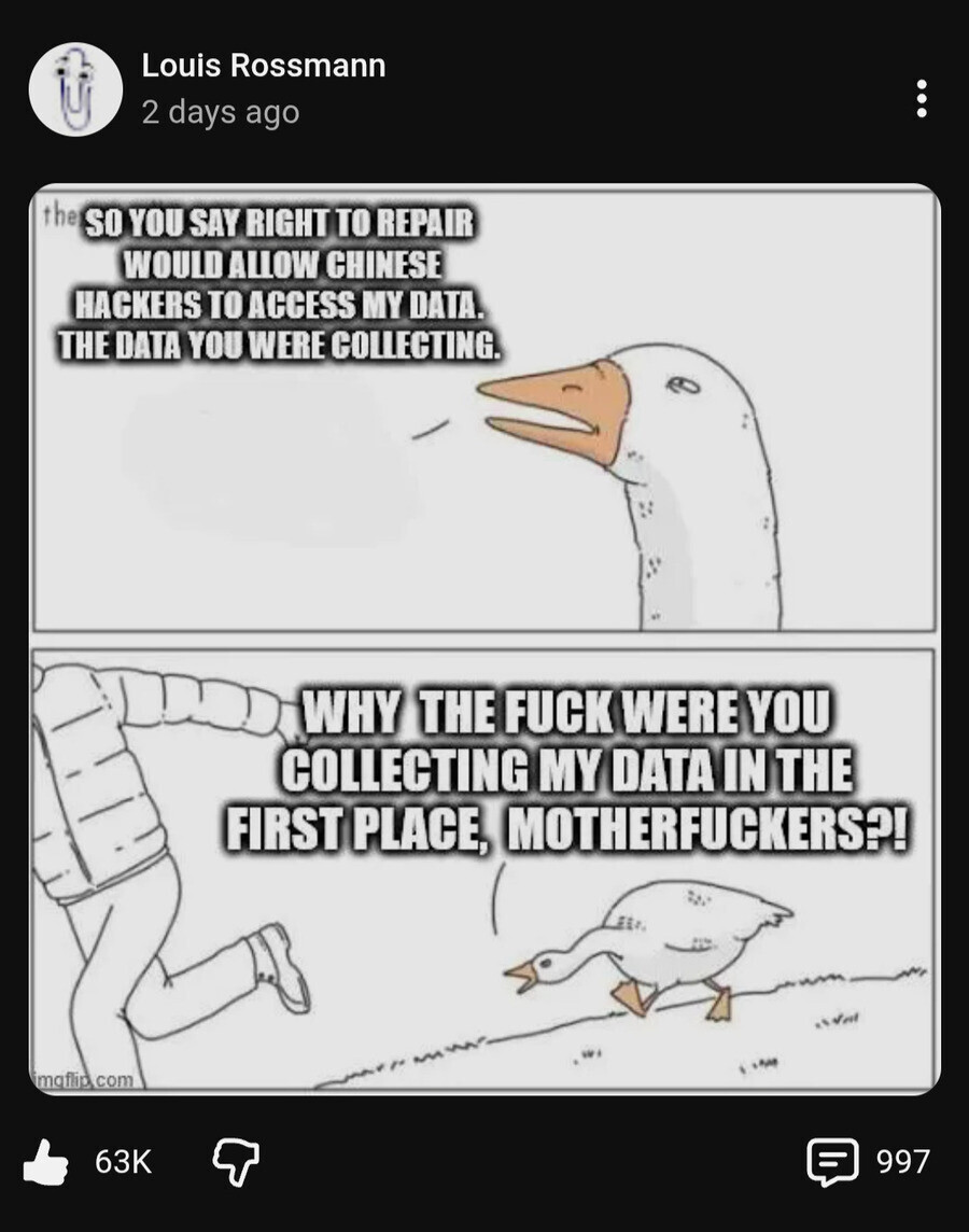 A Chink in the cable.