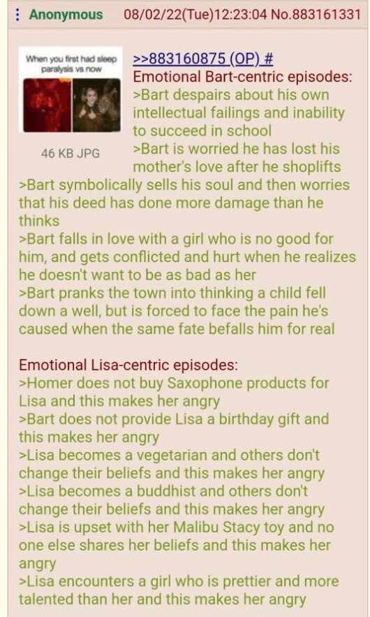 Anon watches Simpsons