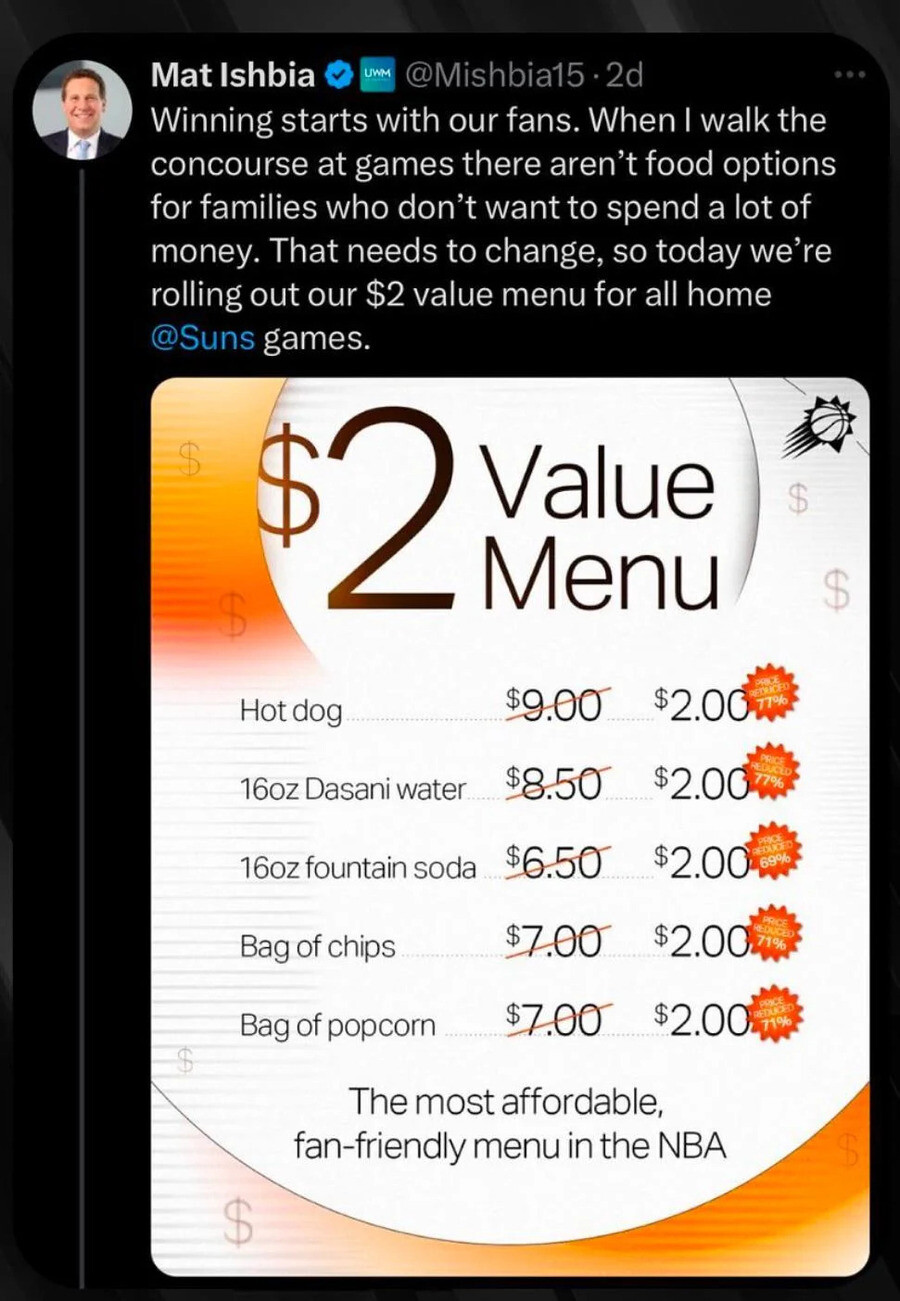 Blessed be the hotdog prices