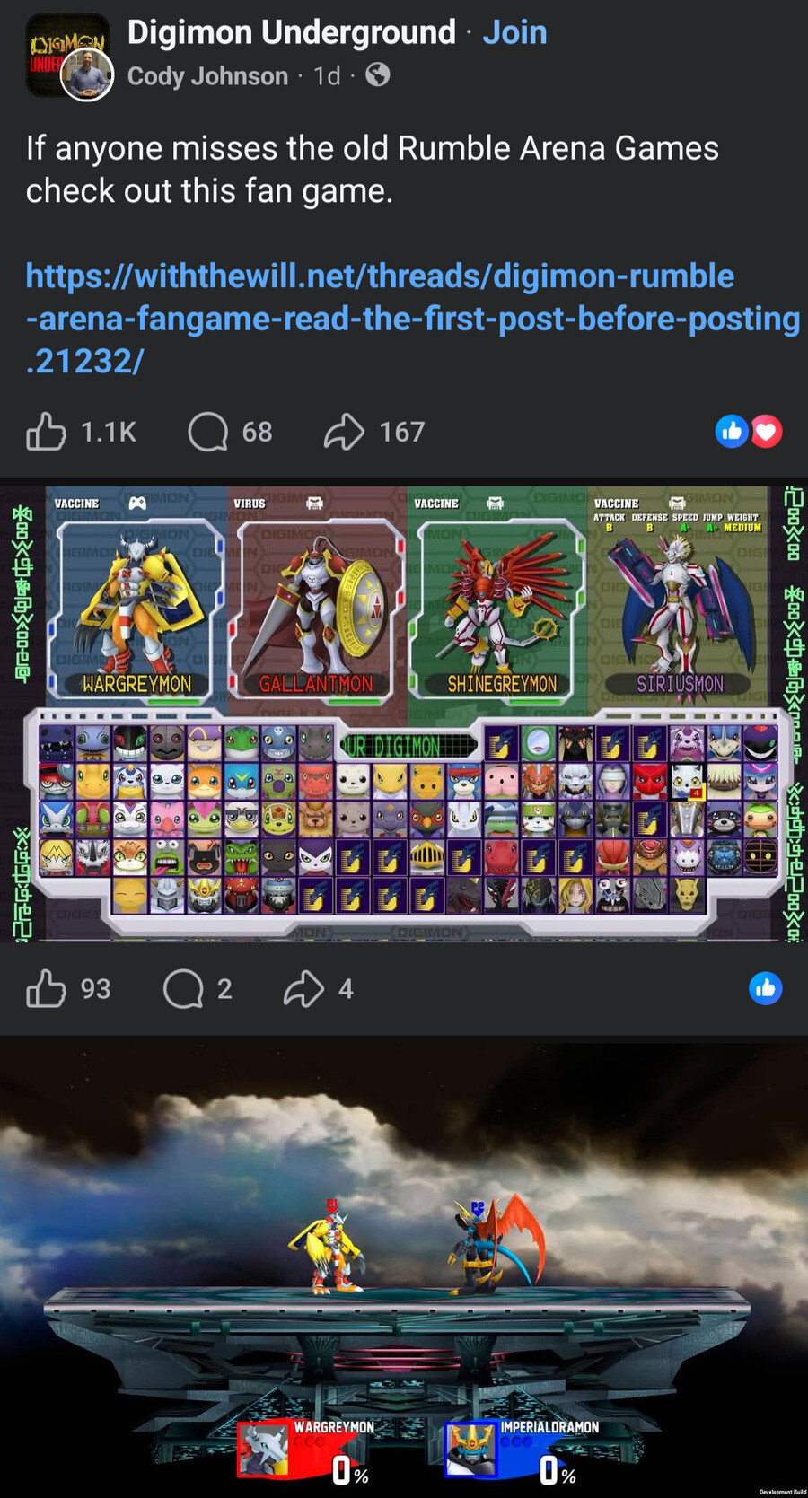 Digimon Rumble Arena fan game project